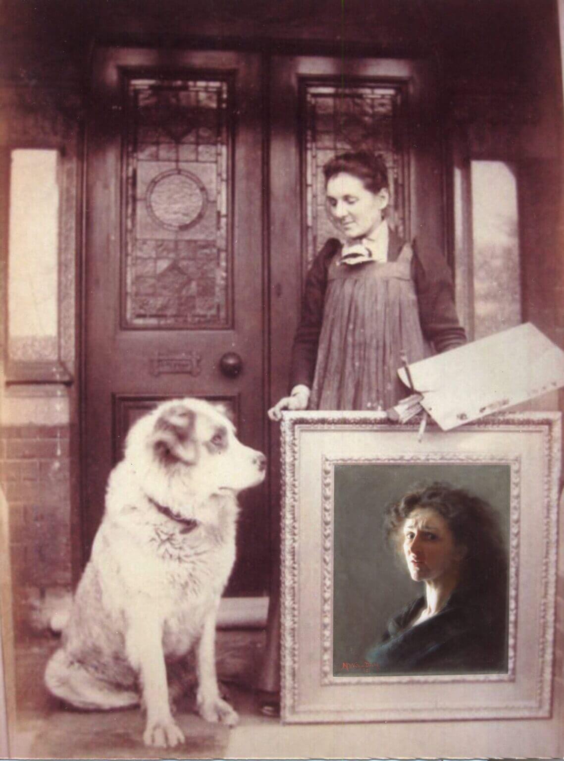 A Glaring Demon, (blue and yellow) from Devils in Diverse Shapes - RAW